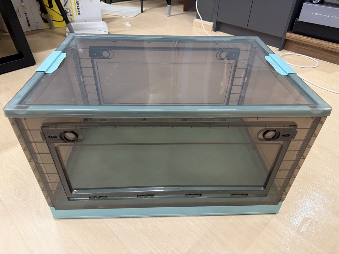 Foldable Storage Box with Wheels, Furniture & Home Living, Home ...