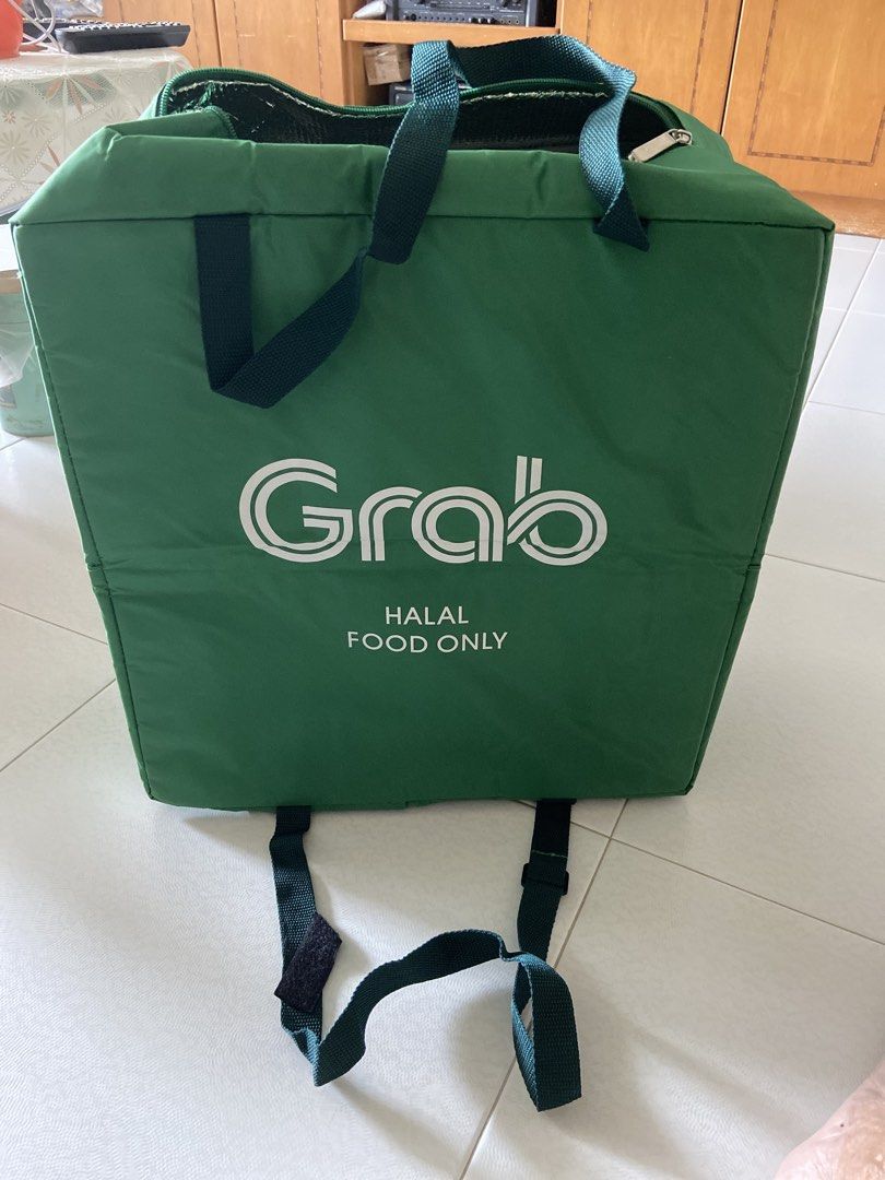 Grab Food Delivery Bag - Halal, Motorcycles, Motorcycle Accessories on ...