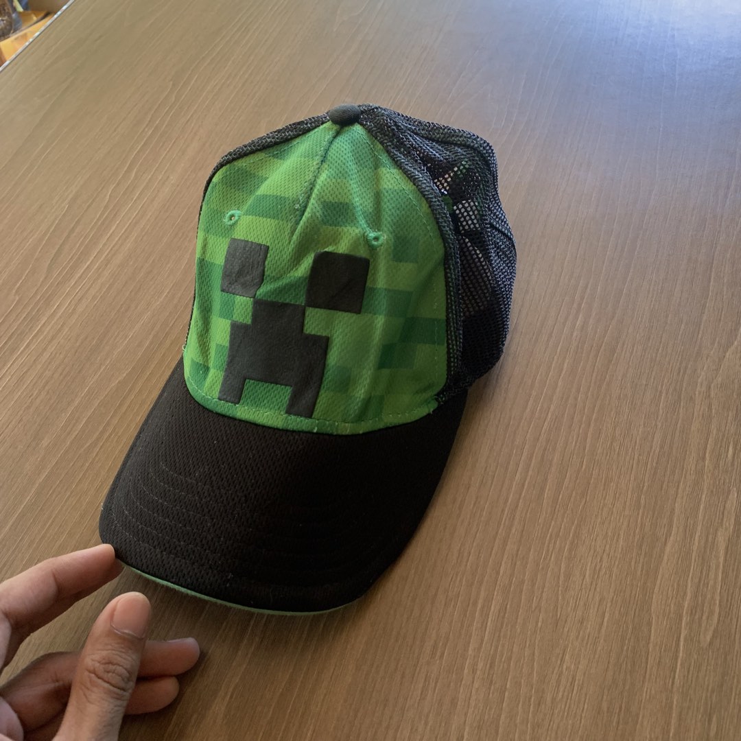 MINECRAFT MOJANG CREEPER CAP, Men's Fashion, Watches & Accessories ...