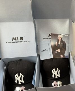 MLB Karina Edition NY Yankees Cap, 男裝, 手錶及配件, 棒球帽、帽 - Carousell
