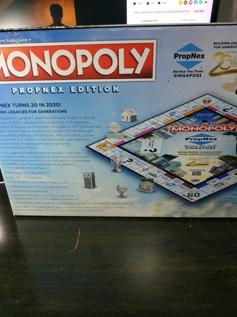 Monopoly PropNex Edition Board Game, Hobbies & Toys, Toys & Games on ...