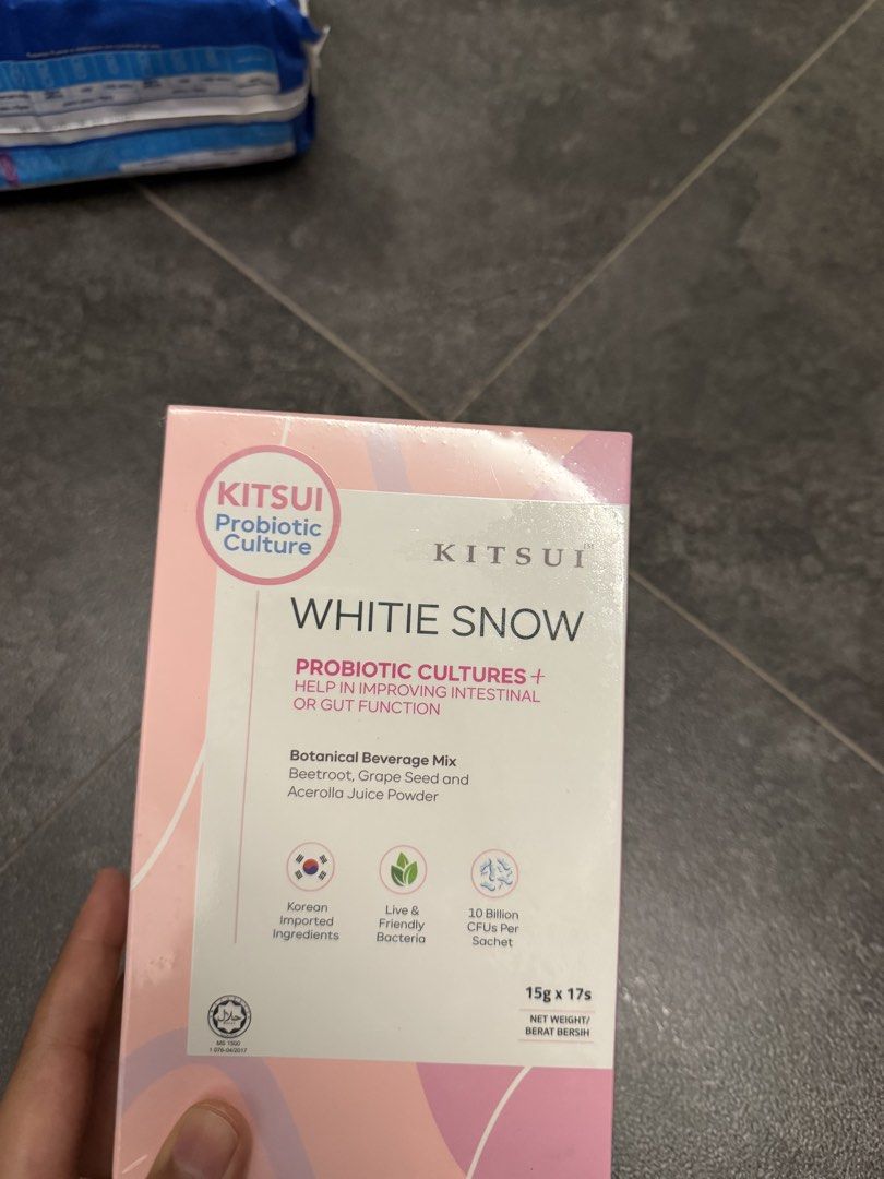 Kitsui Whitie Snow Probiotic Culture, Health & Nutrition, Health ...