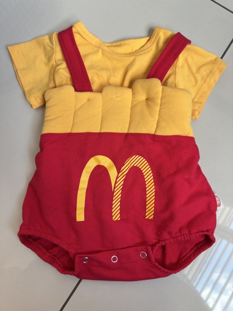 McDonald's French Fries Baby Romper, Babies & Kids, Babies & Kids ...