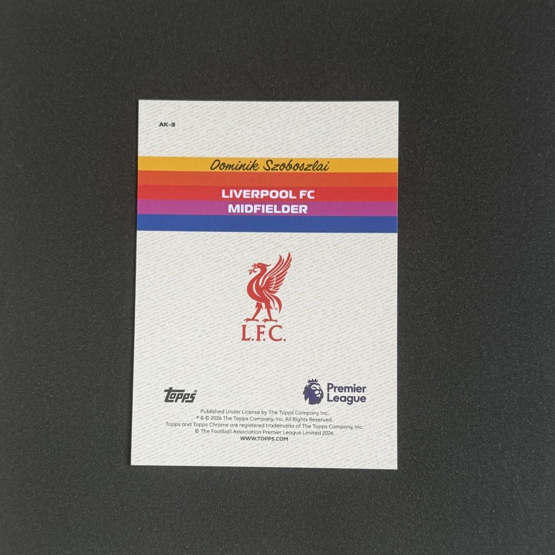 Topps Chrome Premier League Liverpool Dominik Szoboszlai Alive and ...