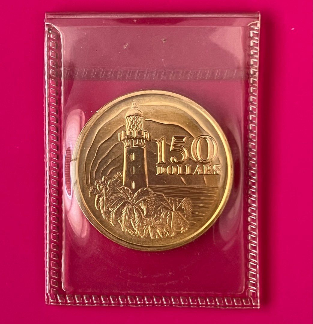 1969 Singapore $150 Gold Coin, Lighthouse, Hobbies & Toys, Memorabilia ...