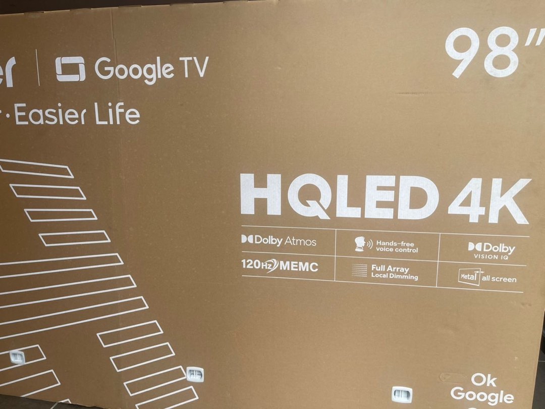HAIER 98" HQLED 4K Google TV UHD 4K 120HZ HDMI 2.1 PS5 FULL ARRAY (3 ...