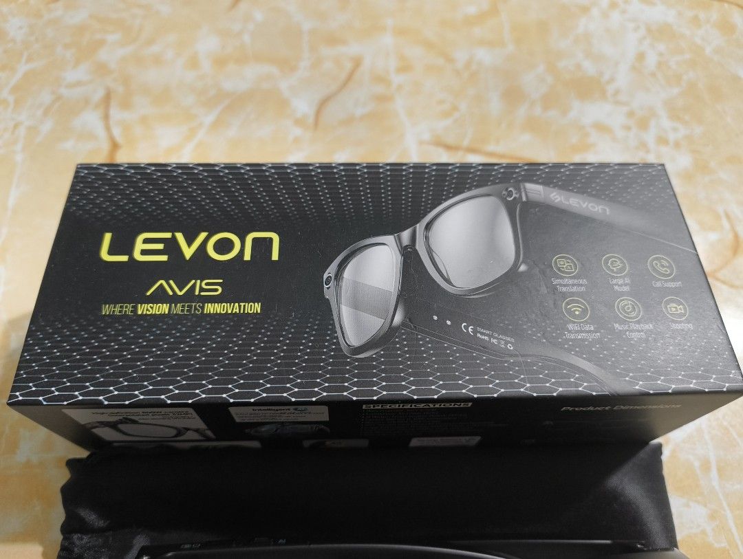 Levon AVIS Smart Glasses - Black, Men's Fashion, Watches & Accessories ...