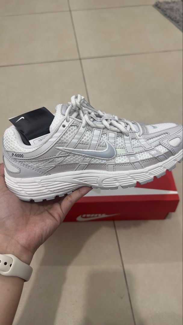 NIKE P-6000 Summit White/Wolf Grey, Women's Fashion, Footwear, Sneakers ...