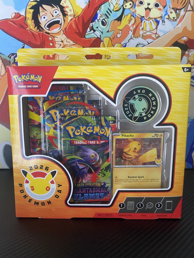 Pokemon TCG: Pokemon Day 2026 Collection Box, Hobbies & Toys, Toys ...