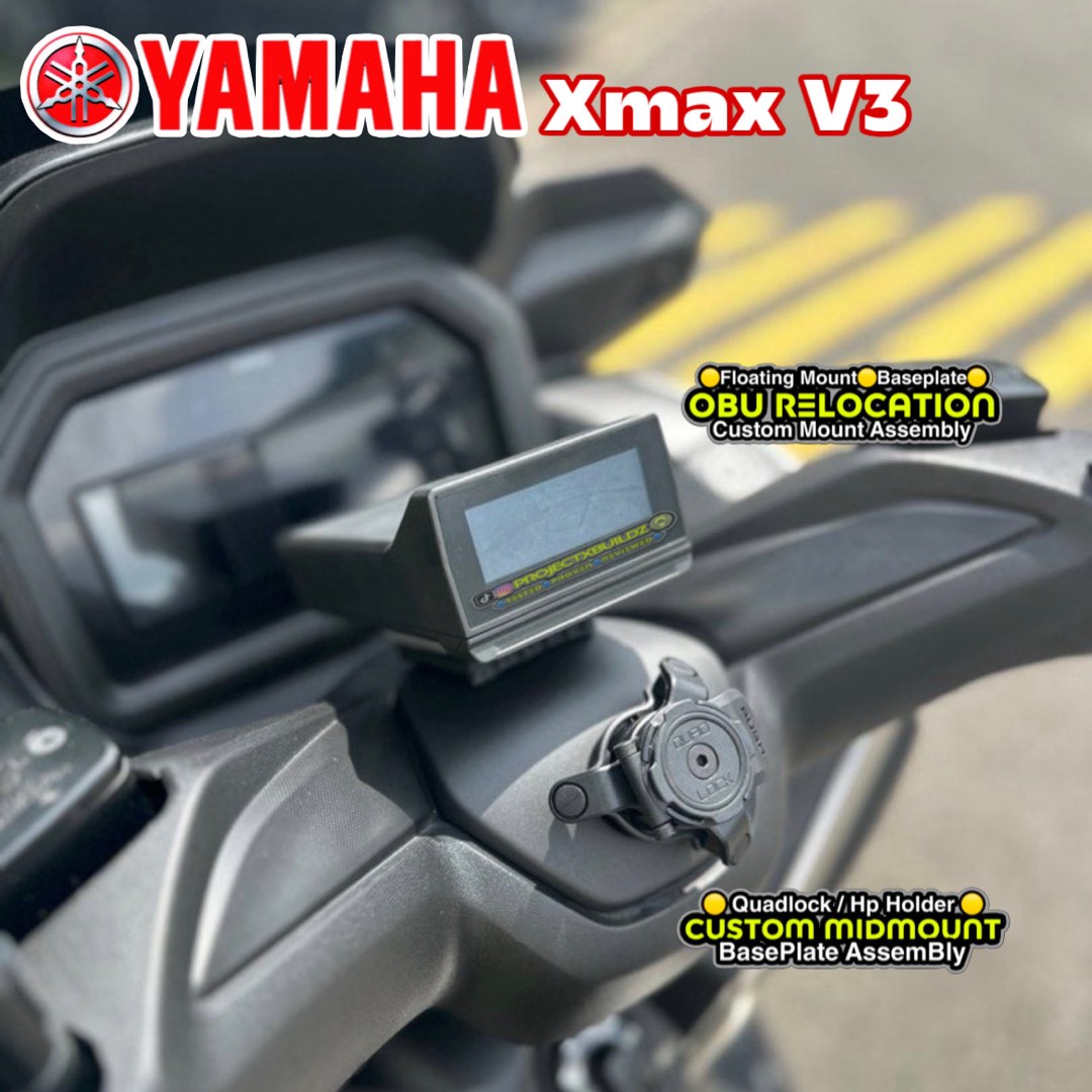 Yamaha Xmax - Obu Relocation- Quadlock, Motorcycles, Motorcycle ...