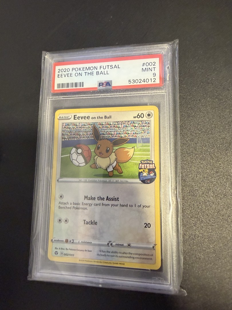 2020 Pokemon Futsal Eevee on the Ball PSA 9, Hobbies & Toys, Toys ...
