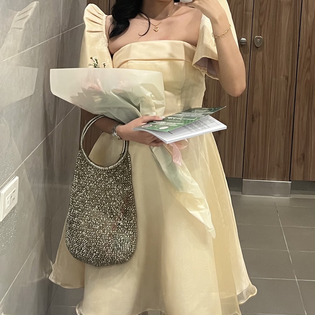 filipiniana oath taking dress (detachable sleeves), Women's Fashion ...