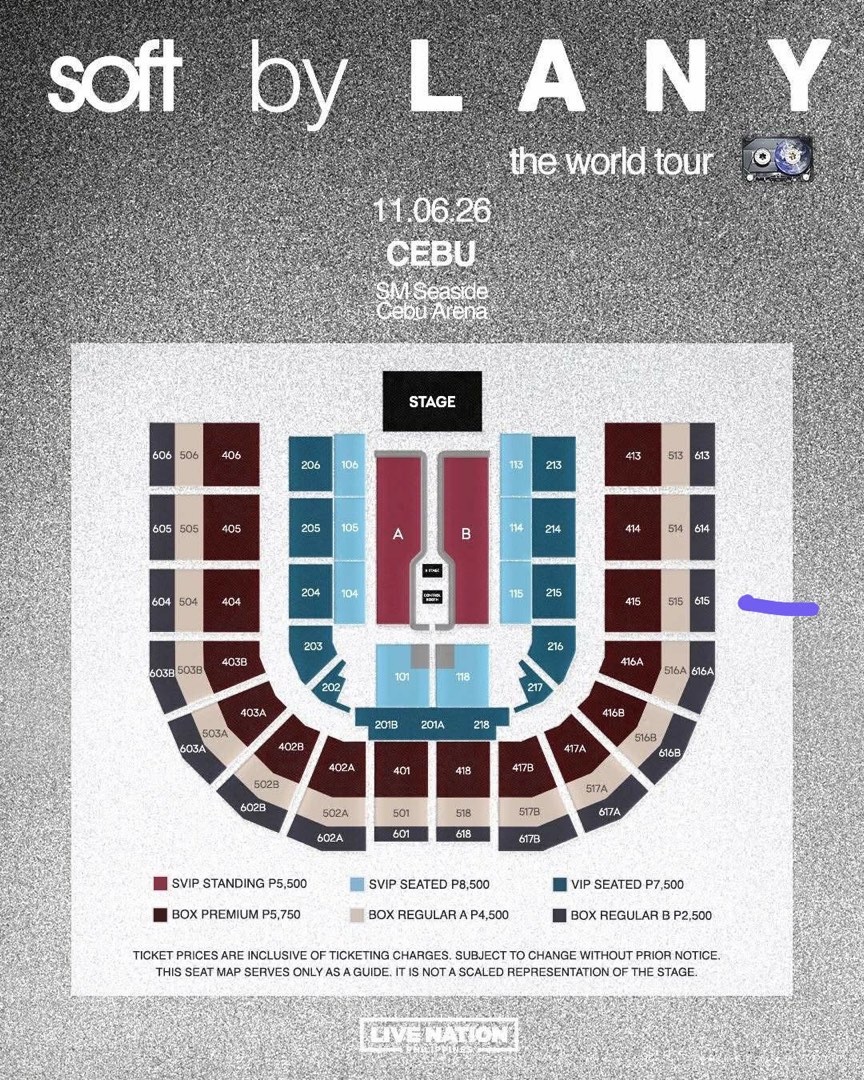 LANY Soft World Tour Cebu Concert Ticket, Tickets & Vouchers, Event ...