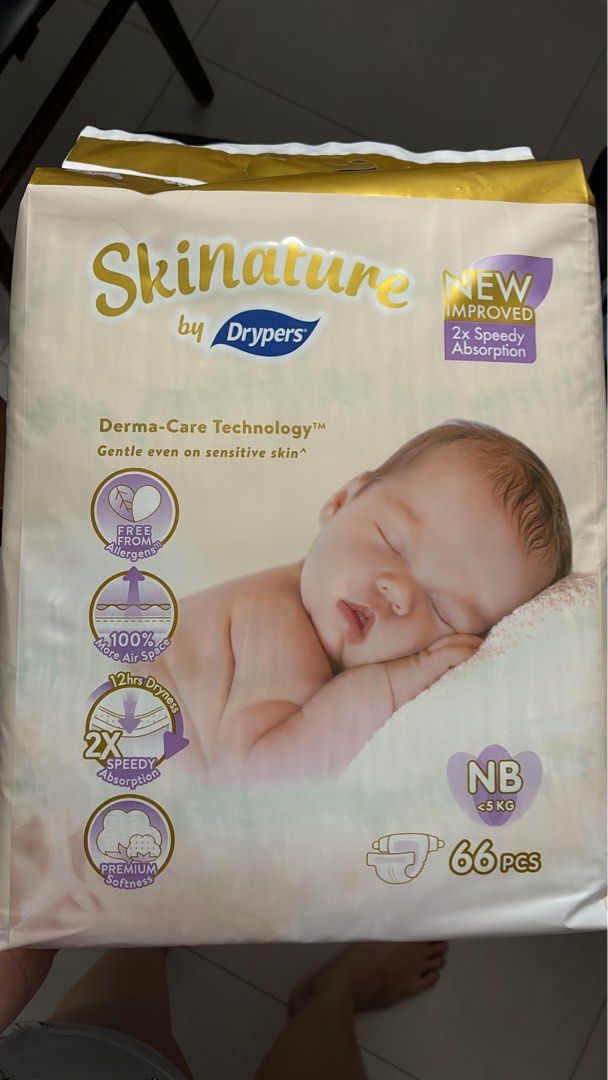 NB Drypers Skinature Diapers, Babies & Kids, Bathing & Changing ...