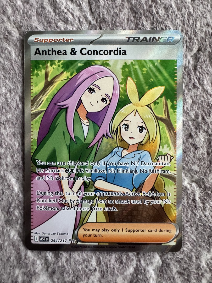 Pokemon Ascended Heroes - FA Anthea & Concordia, Hobbies & Toys, Toys ...