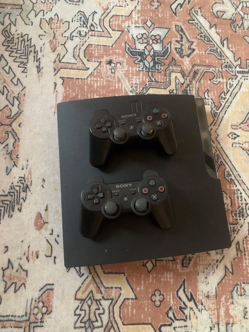 Sony PlayStation 3 Console with 2 Controllers, Video Gaming, Video Game ...