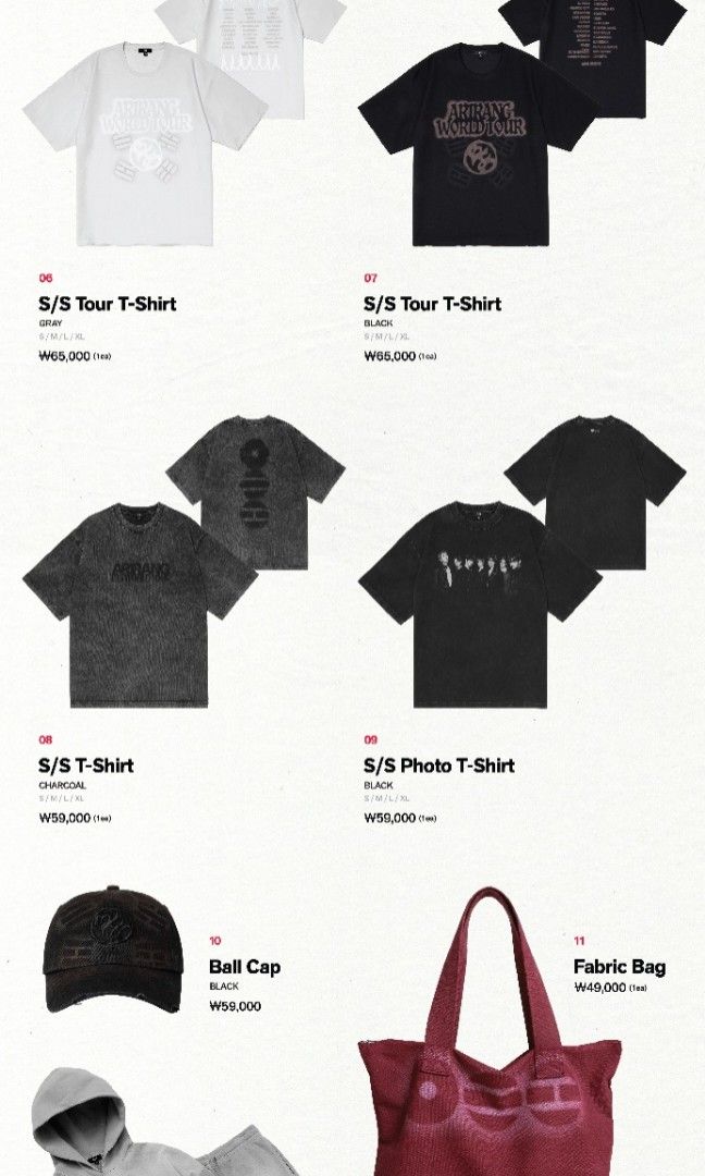 WTS BTS Arirang tour merch, Hobbies & Toys, Memorabilia & Collectibles ...