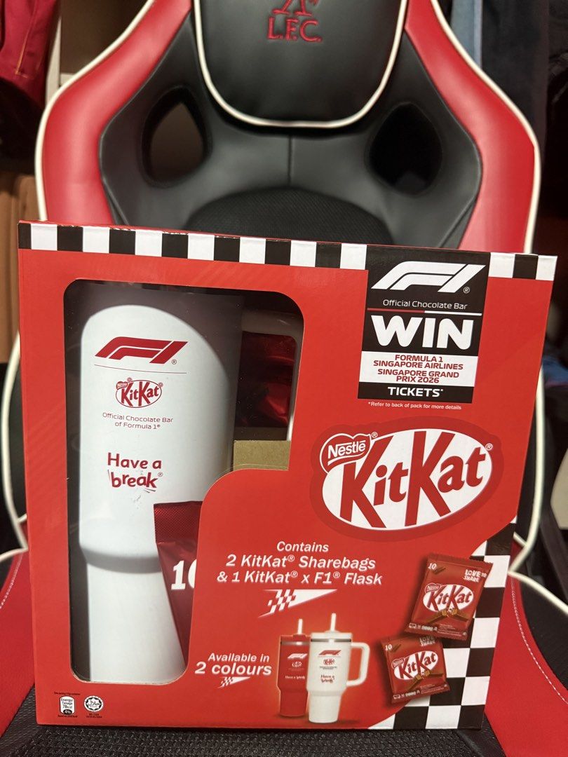 F1 x KitKat collab Limited Edition Tumbler, Furniture & Home Living ...
