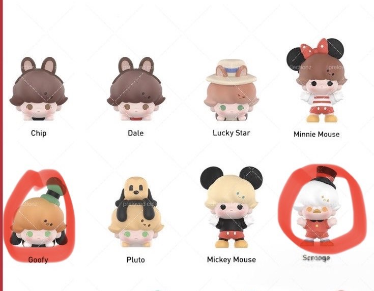 POP MART POP BEAN DIMOO WORLD DISNEY Classic Series pluto goofy scrooge ...