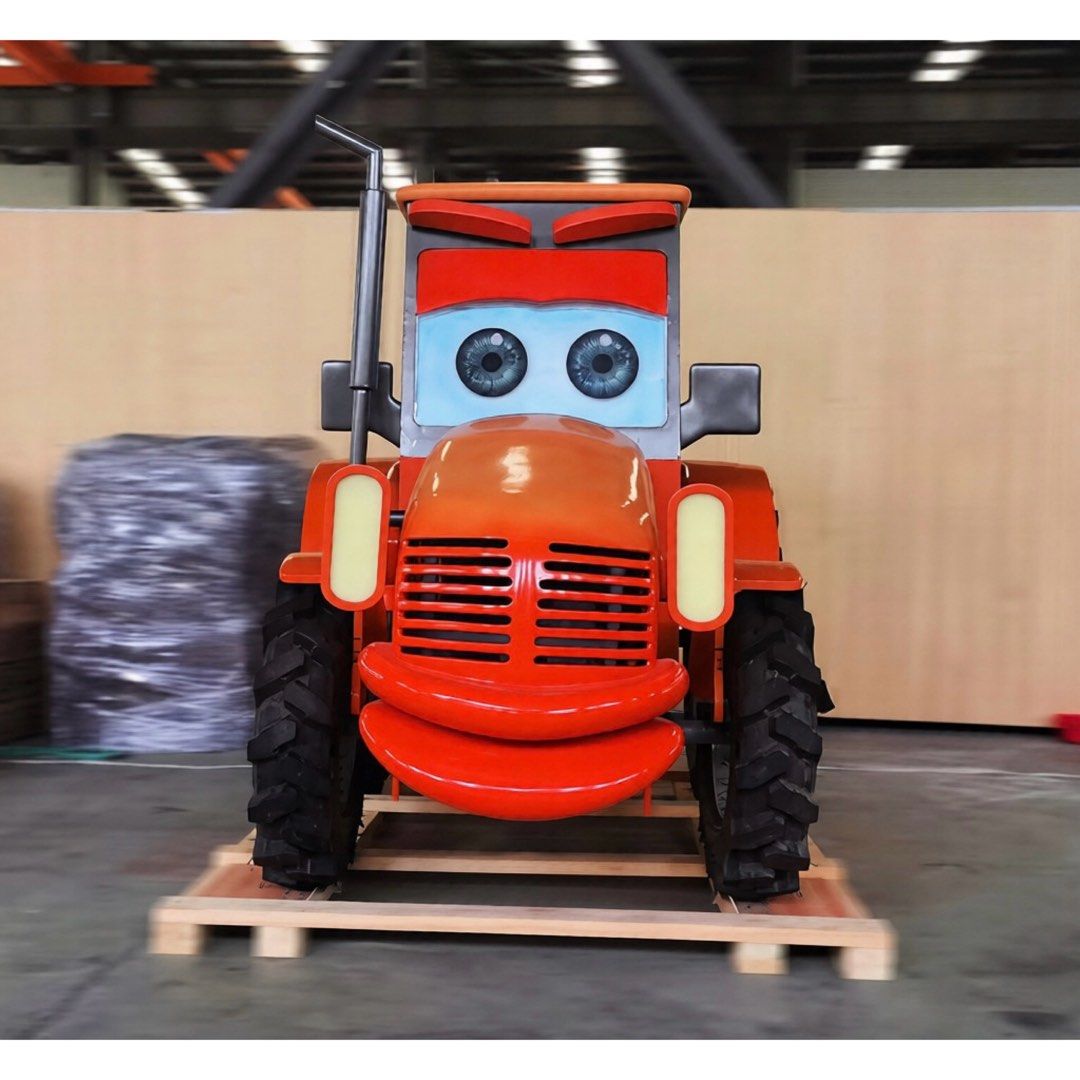 150cm Animatronic Lightning McQueen Cartoon Character Tractor Car ...