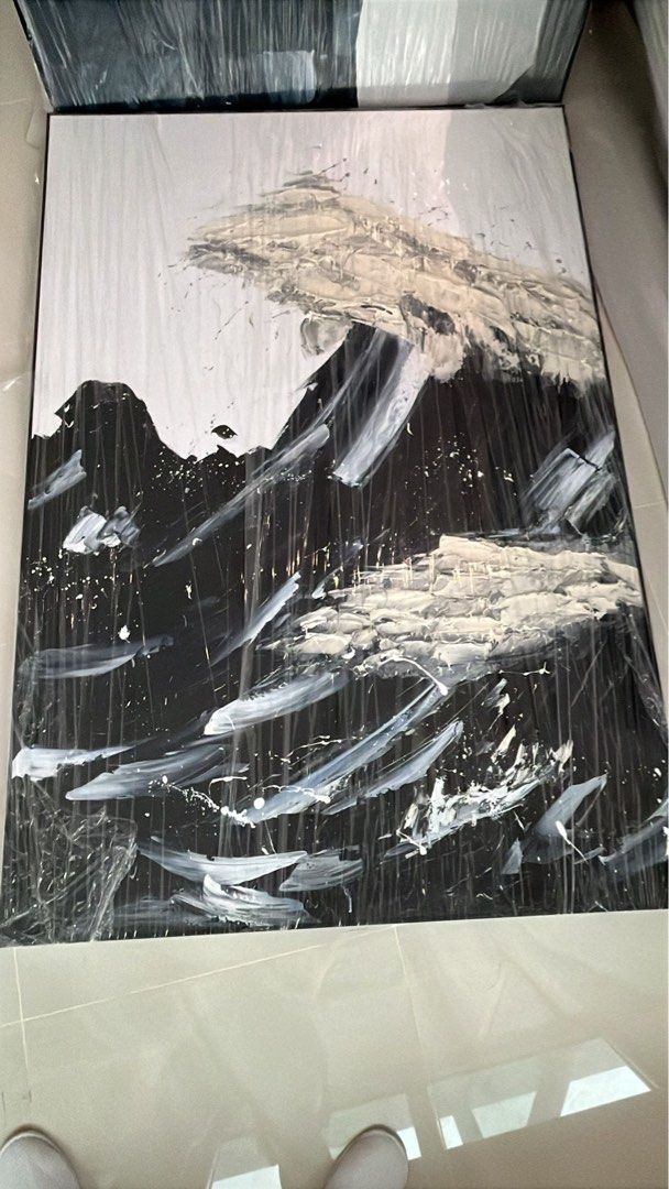 Abstract Textured Art Painting - Modern Decor, Hobbies & Toys, Art & Prints on Carousell