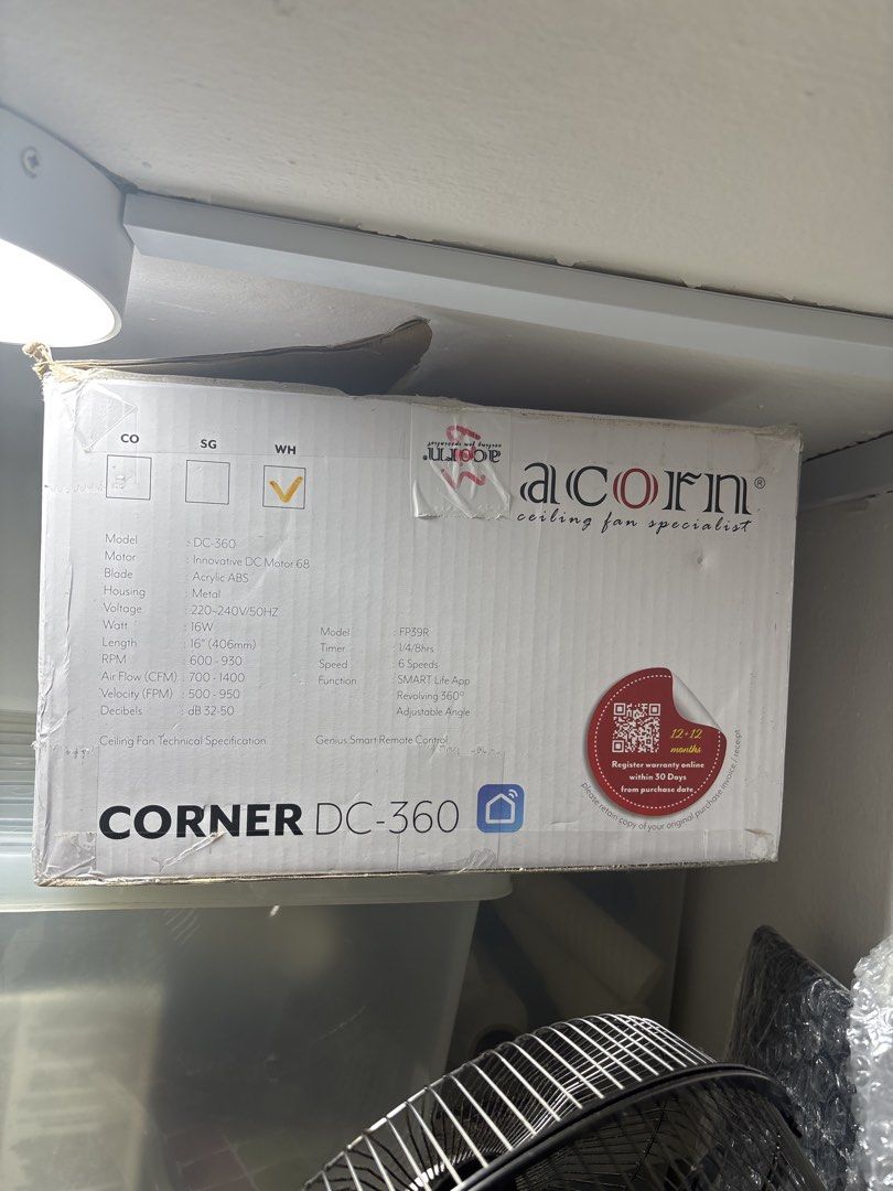 Acorn ceiling/ wall fan, Furniture & Home Living, Lighting & Fans, Fans ...