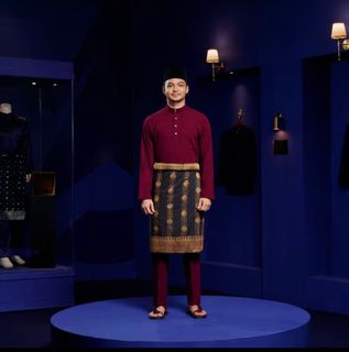 Baju Melayu bulan bintang 2026 (S), Men's Fashion, Muslim Wear, Baju ...