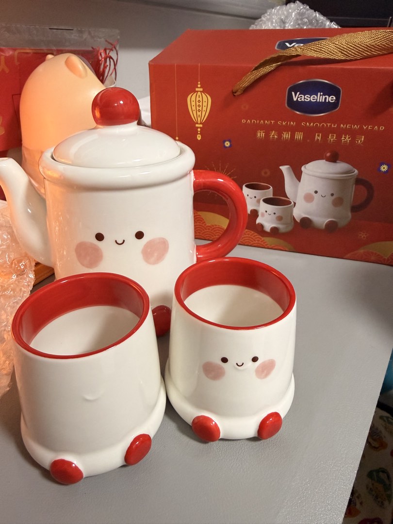 Vaseline Tea Pot Set, Furniture & Home Living, Kitchenware & Tableware ...