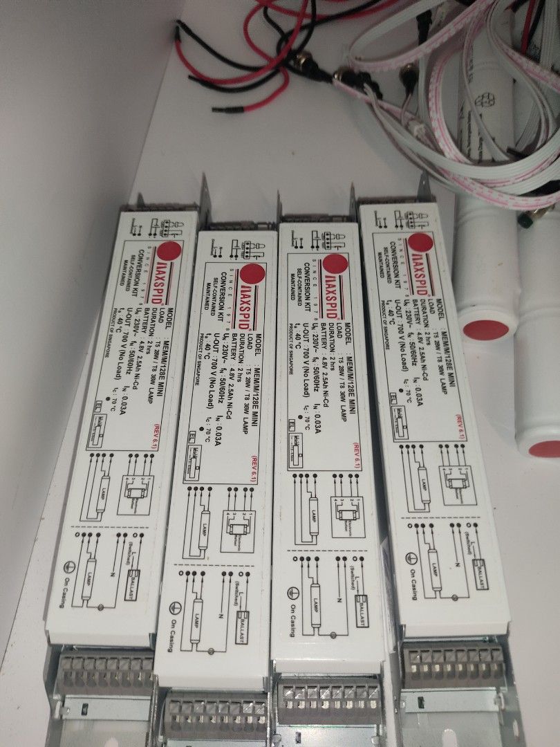 Ballast battery Conversion Kit MEM Maxspid Emergency Light Components ...