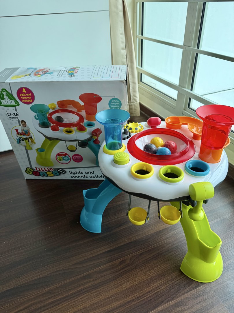 ELC Little Senses Lights and Sounds Activity Table, Babies & Kids ...