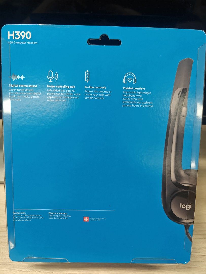 Logitech H390 USB Computer Headset - Brand New, Audio, Headphones ...