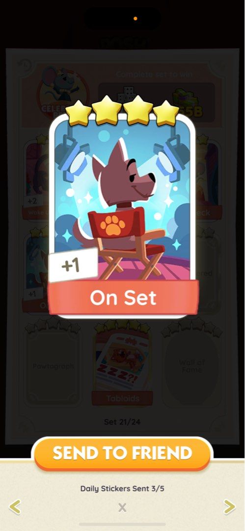 Monopoly Go - On Set Sticker, Hobbies & Toys, Toys & Games on Carousell
