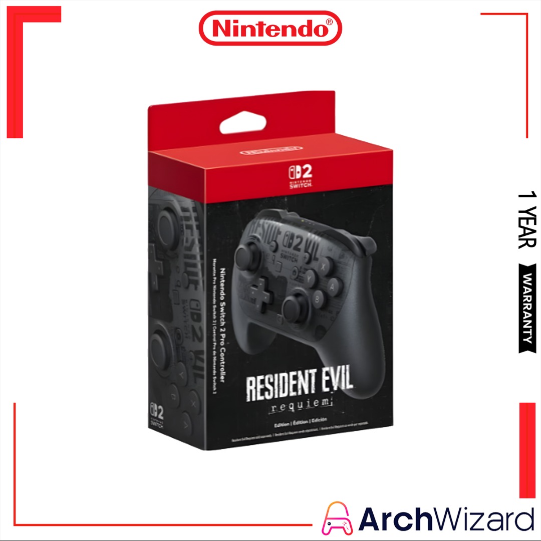 Nintendo Switch 2 Pro Controller Resident Evil Requiem Edition for NS2 ...
