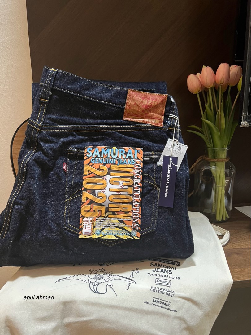 Samurai Jeans 2025 Victory Edition, Men's Fashion, Bottoms, Jeans on ...
