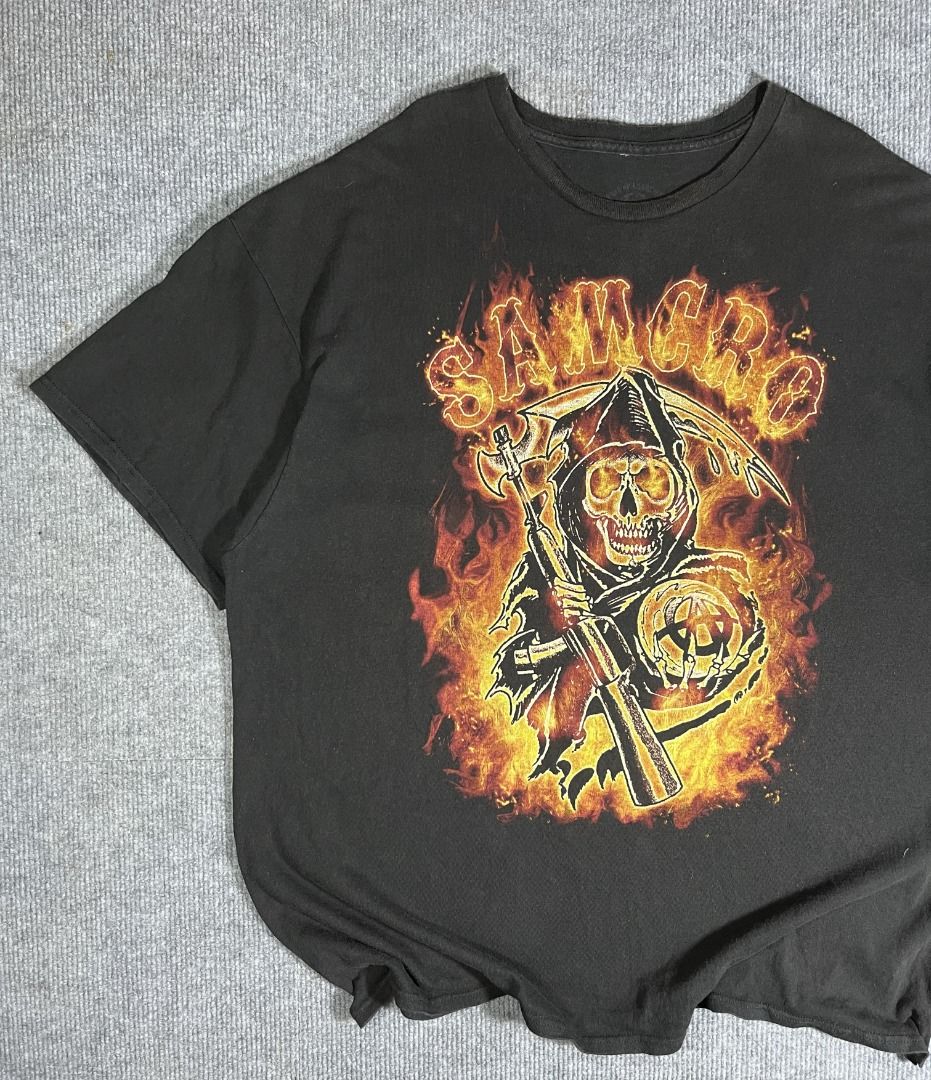 Sons of Anarchy SAMCRO Reaper, Men's Fashion, Tops & Sets, Tshirts ...