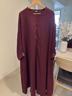 Abaya maroon Dijual | Carousell Indonesia
