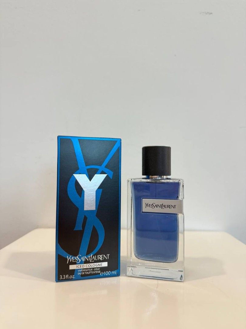 ORIGINAL YSL Y ICED COLOGNE EDT INTENSE 100ML, Beauty & Personal Care ...