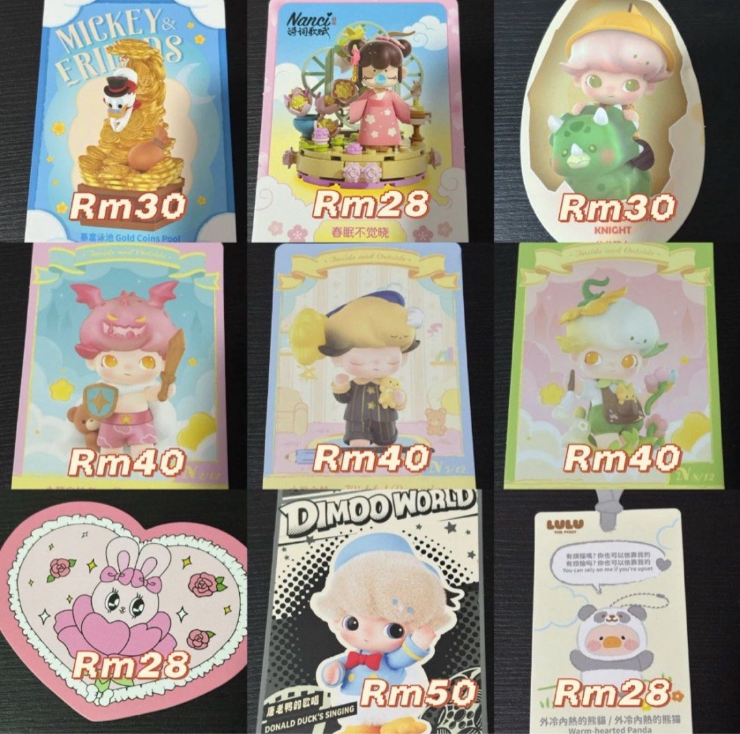 Popmart Blind Box Figures Dimoo/Molly/Chaka/ Lulu the pig All Original ...