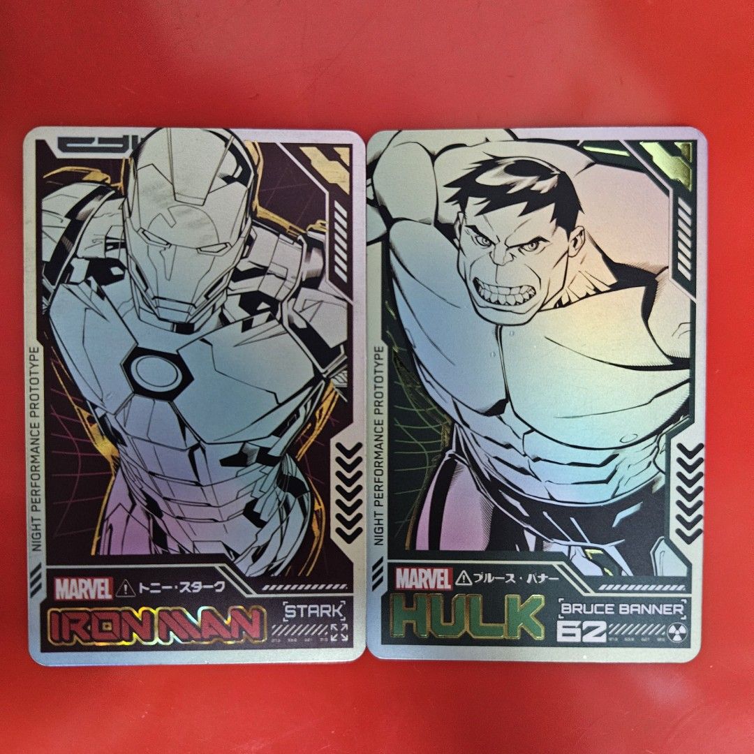 (2 for $10) CPCM Marvel Avengers X'men 97 Laser Foil silver cards ...