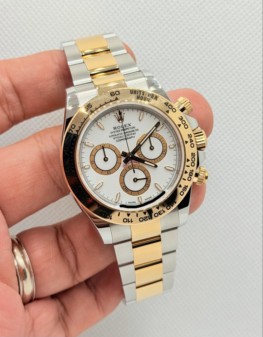 Brand New 02/2026 Rolex 126503 Daytona White Dial Half Yellow Gold ...