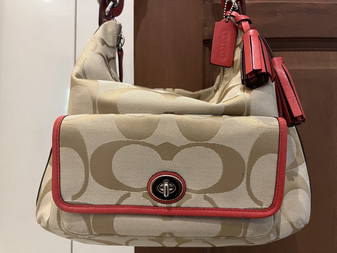 Coach Legacy Signature Courtney Hobo Bag, Women's Fashion, Bags ...