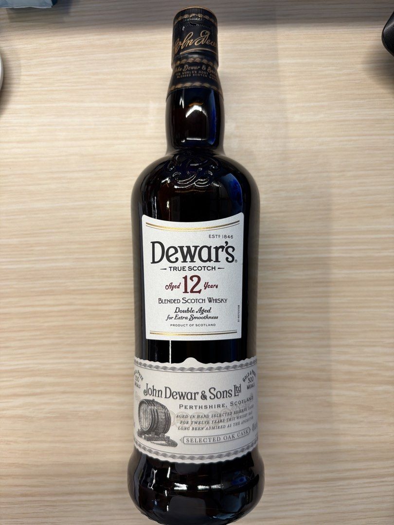 Dewar's 12 Year Old Blended Scotch Whisky, Food & Drinks, Alcoholic ...