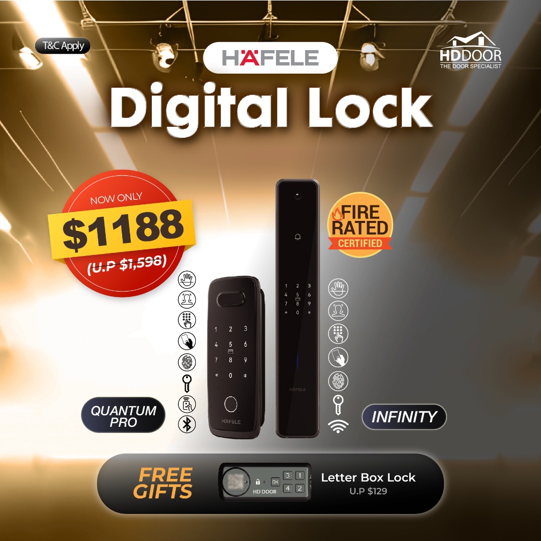 Hafele New Digital Lock Bundle, Furniture & Home Living, Security ...