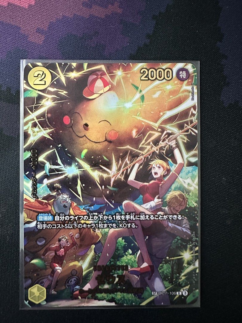 One Piece Card Game - OP11-106 PIKACHU NAMI, Hobbies & Toys, Toys ...
