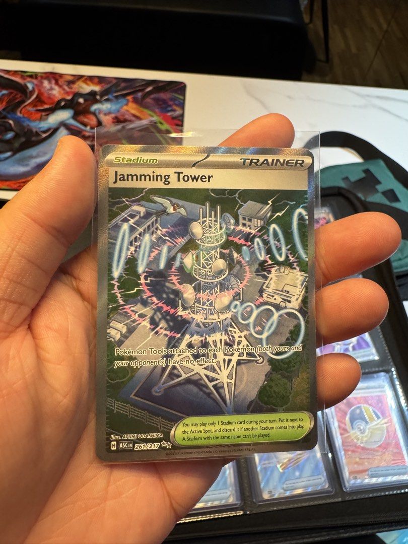 Pokemon TCG - Jamming Tower Stadium Card, Hobbies & Toys, Toys & Games ...
