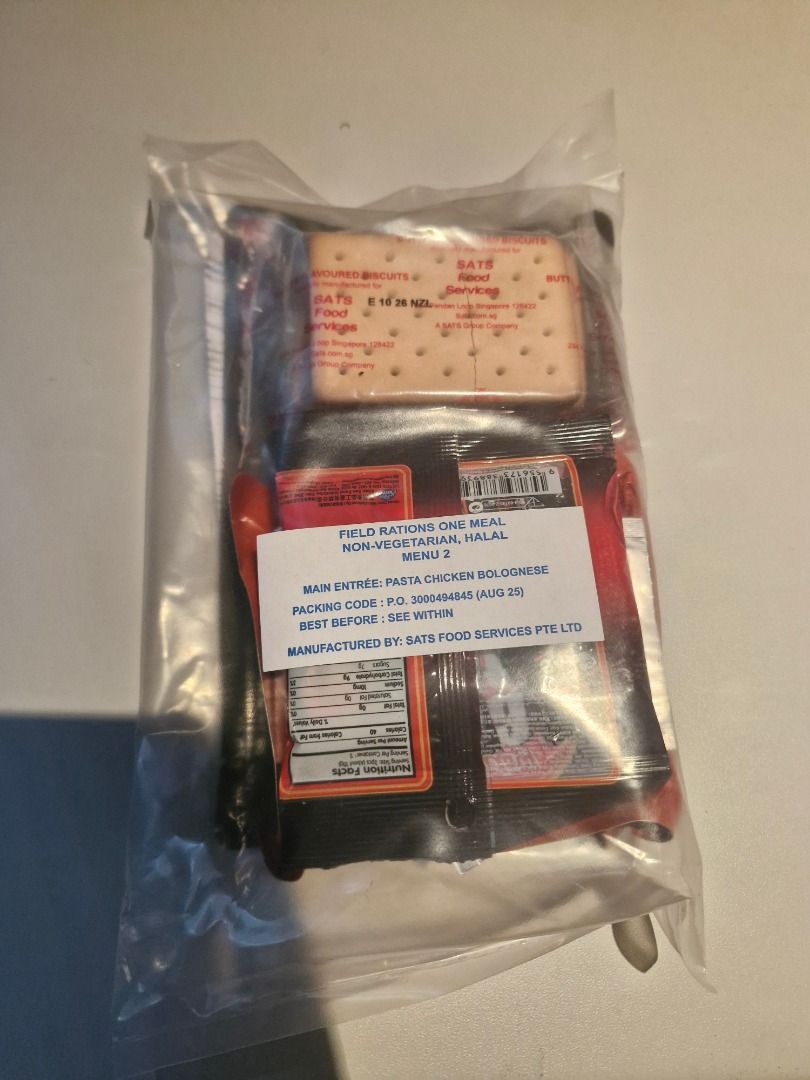 SAF 2026 Field Ration Meal Pack - Non-Vegetarian, Halal, Food & Drinks ...