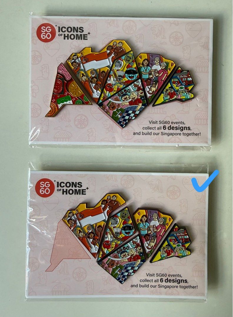 🔥 Almost Complete SG60 Icons Of Home Pins 🔥, Hobbies & Toys ...