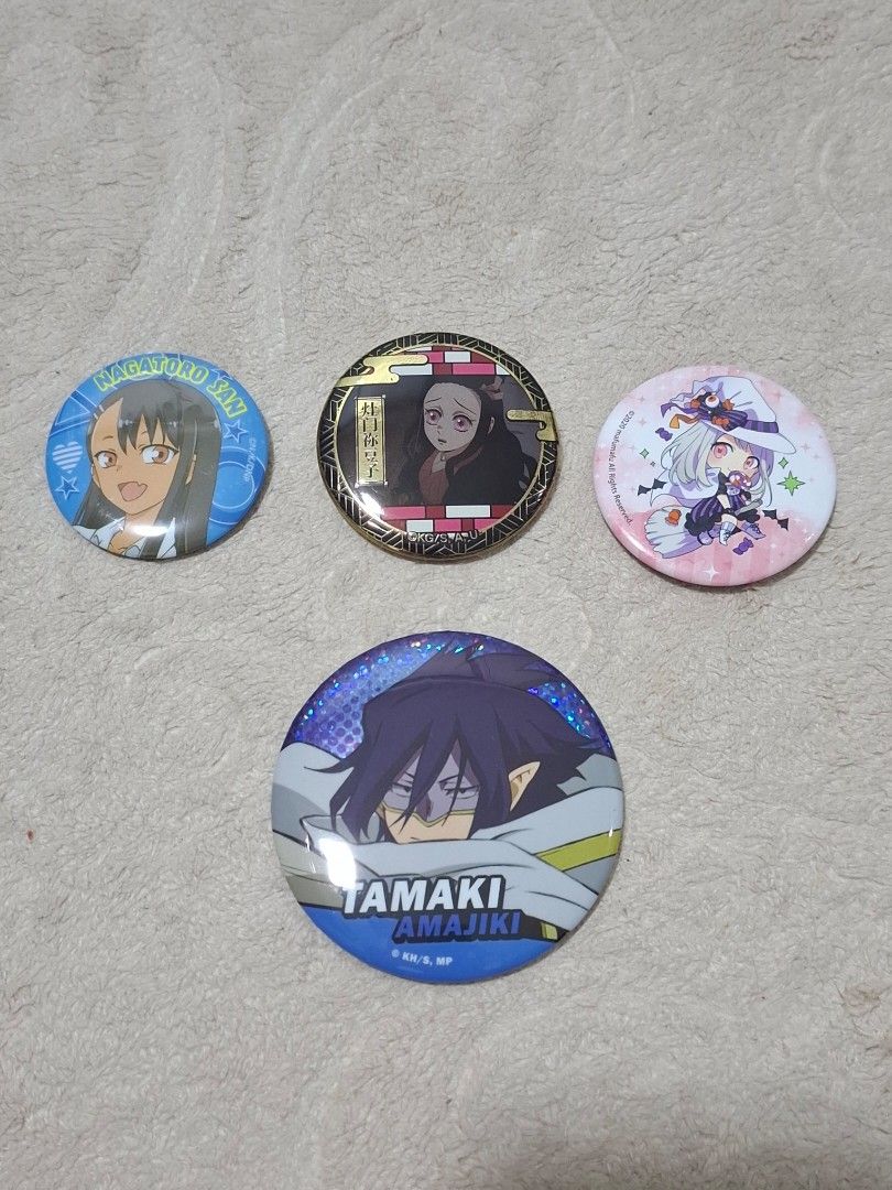 Anime Button Badges - Various Characters, Hobbies & Toys, Memorabilia ...