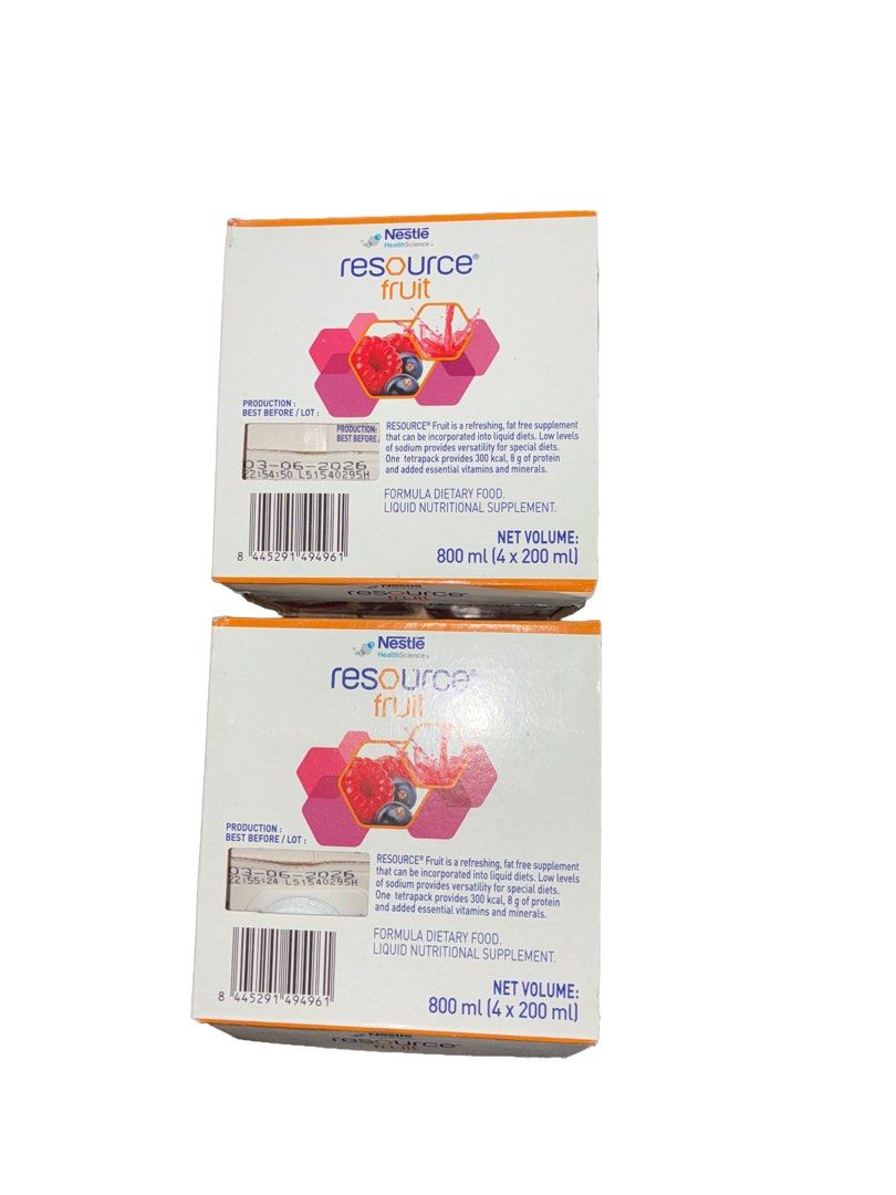 Nestle Resource Fruit Raspberry Blackcurrant 200ml/terapack, Health ...