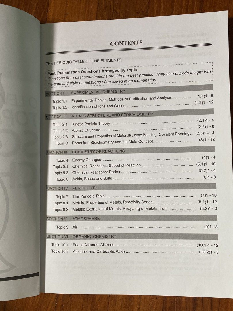 O Level Topical Science Chemistry Textbook, Hobbies & Toys, Books ...